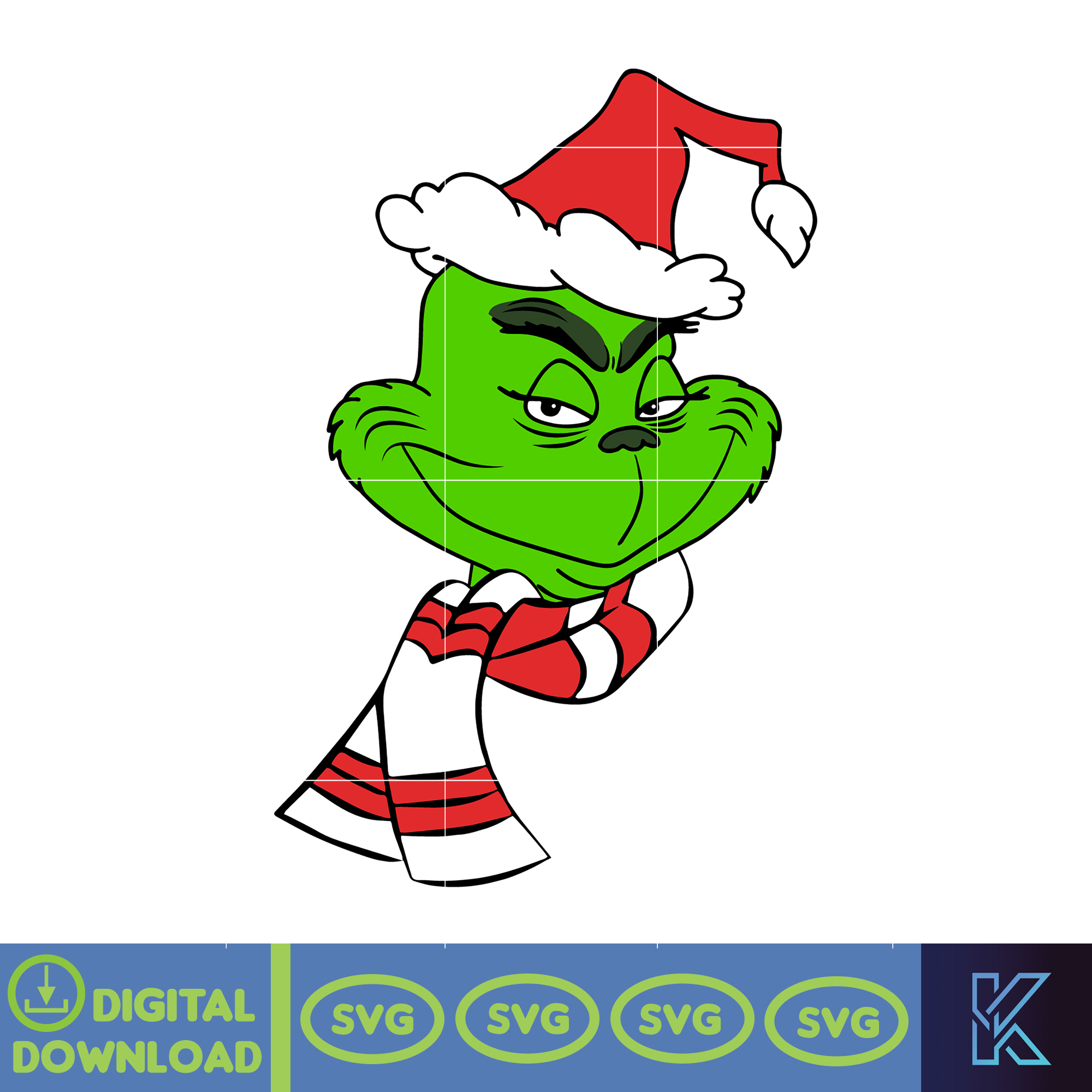 Grinch SVG, Grinch Christmas Svg, Grinch Face Svg, Grinch Ha | Inspire ...