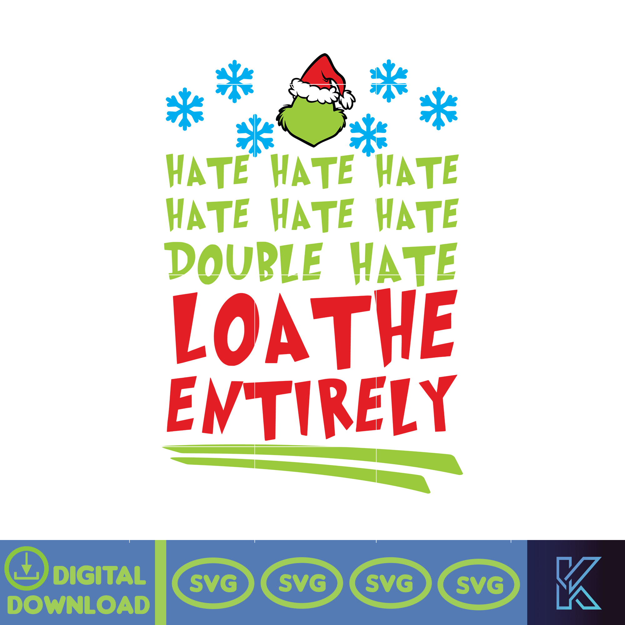 Grinch SVG, Grinch Christmas Svg, Grinch Face Svg, Grinch Ha | Inspire ...