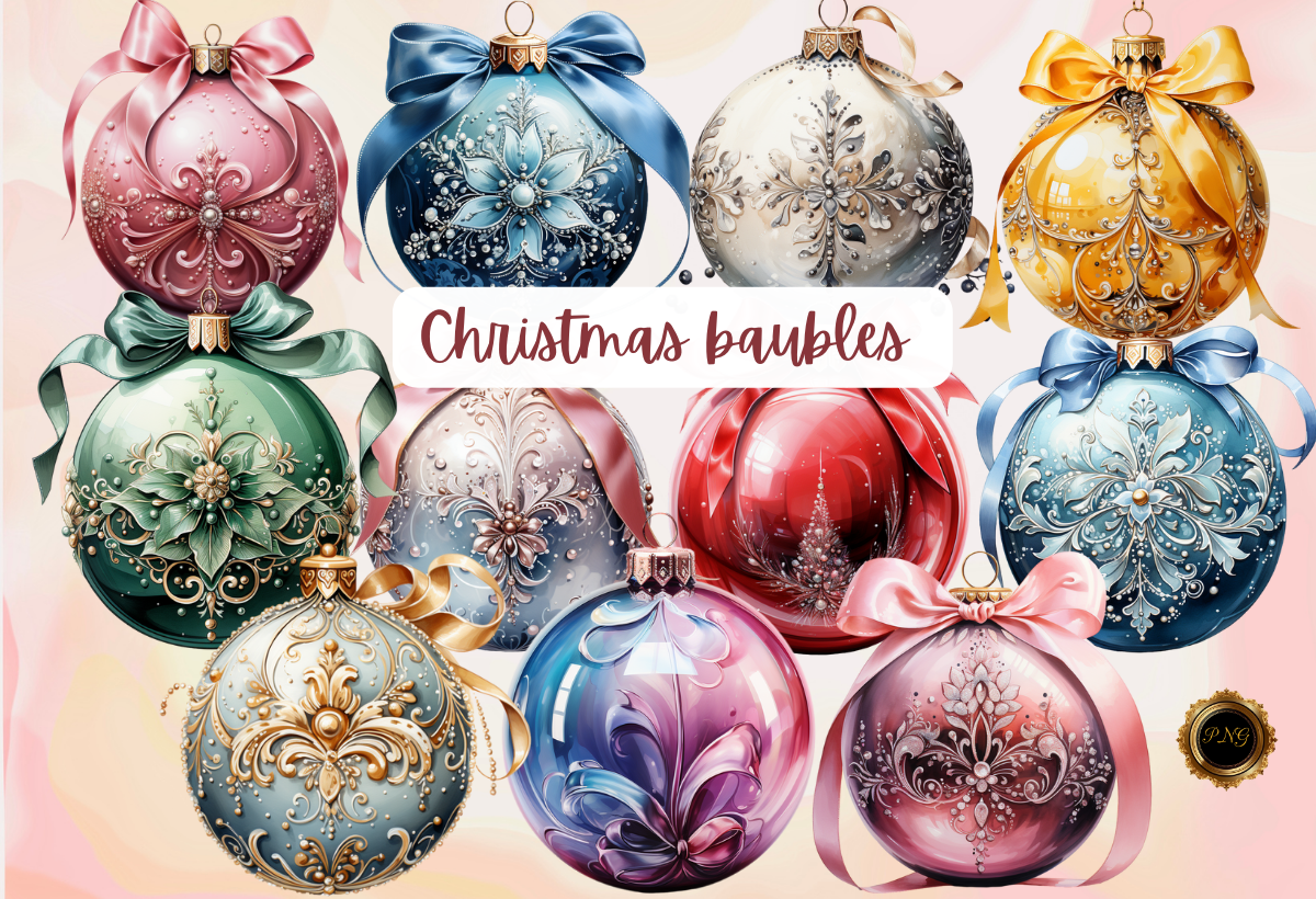 Christmas Baubles Png Clipart,Holiday ornament graphics, Fes | Inspire ...