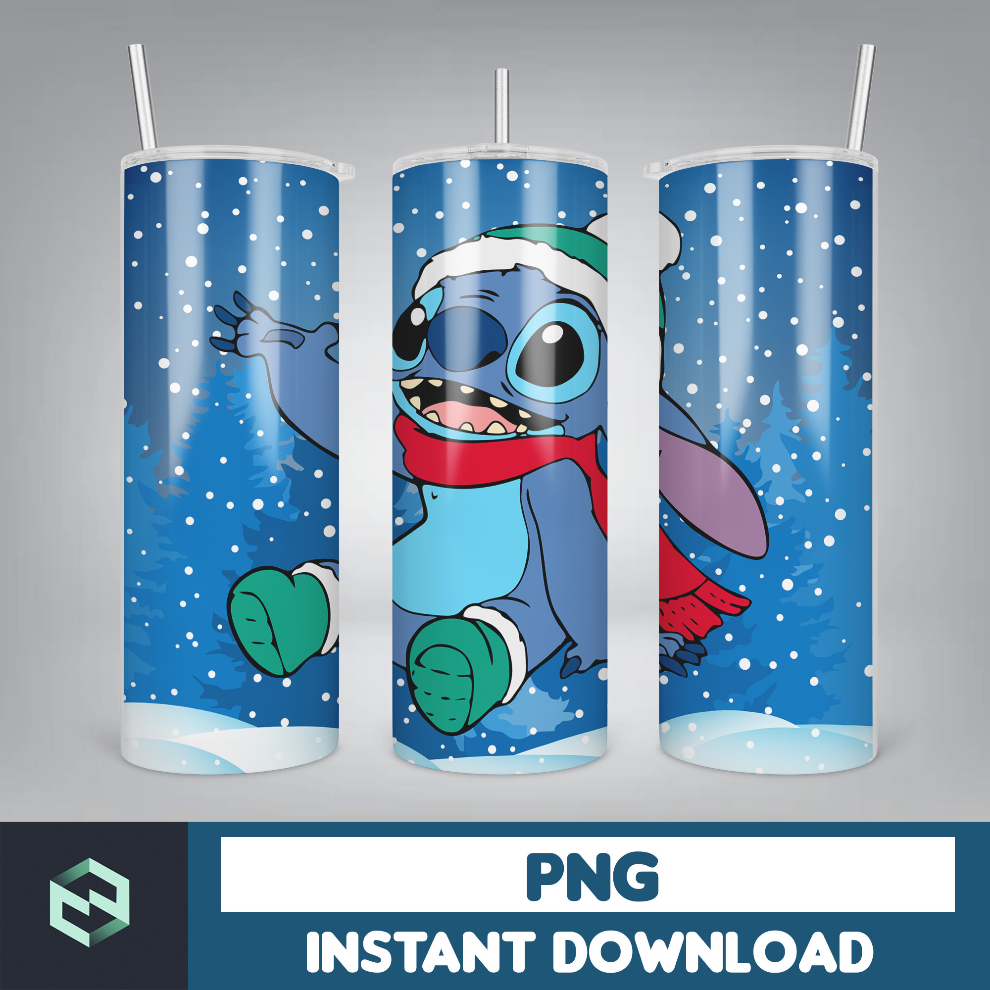 Christmas Stitch Tumbler Wrap, Stitch Sublimation Designs, 2 | Inspire ...