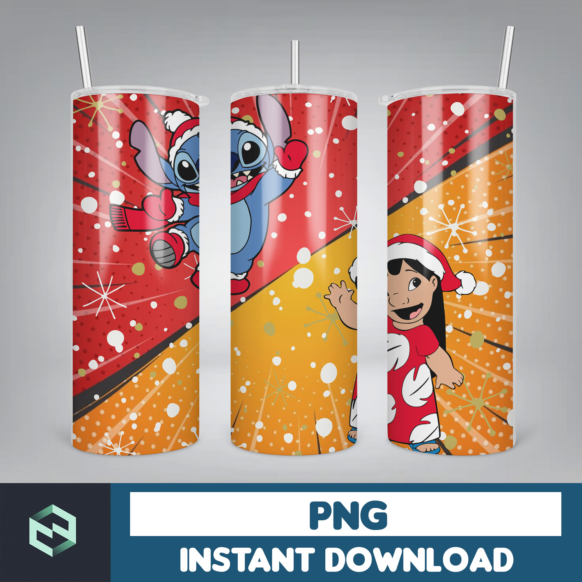 Christmas Stitch Tumbler Wrap, Stitch Sublimation Designs, 2 - Inspire ...