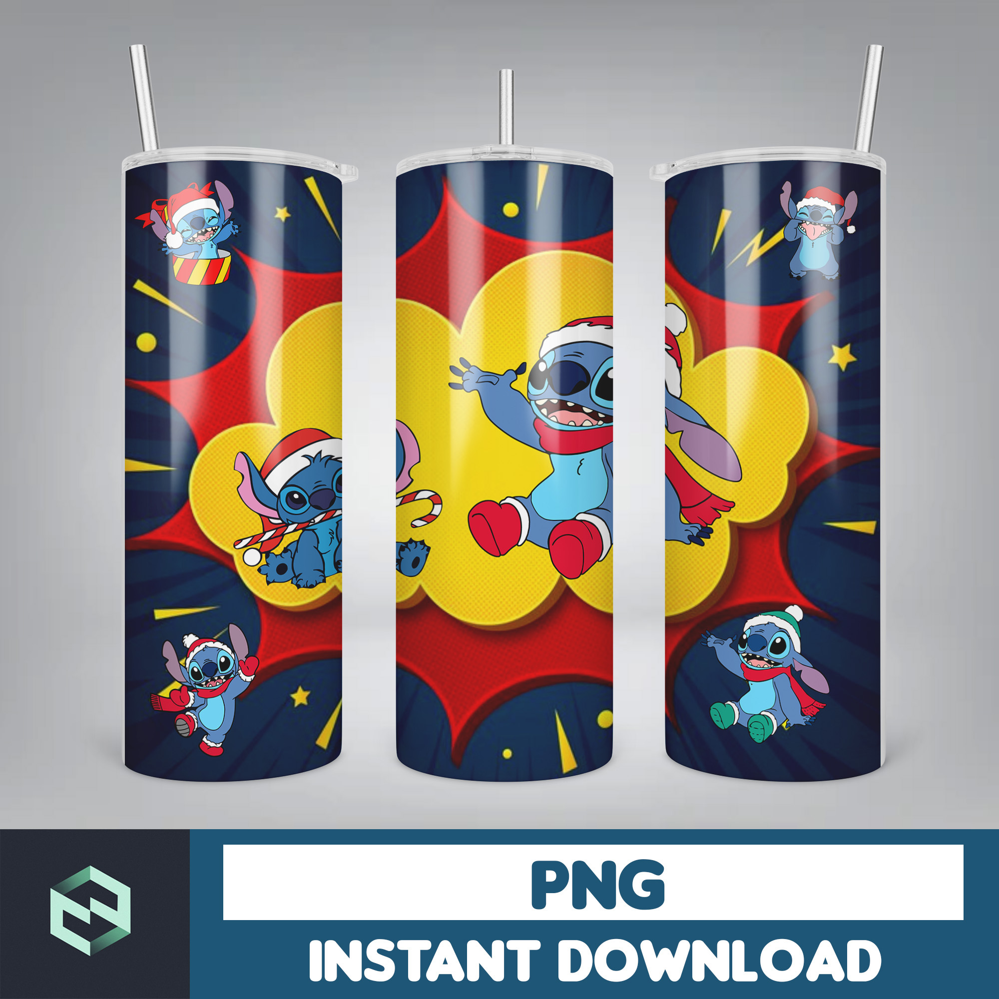 Christmas Stitch Tumbler Wrap, Stitch Sublimation Designs, 2 - Inspire ...