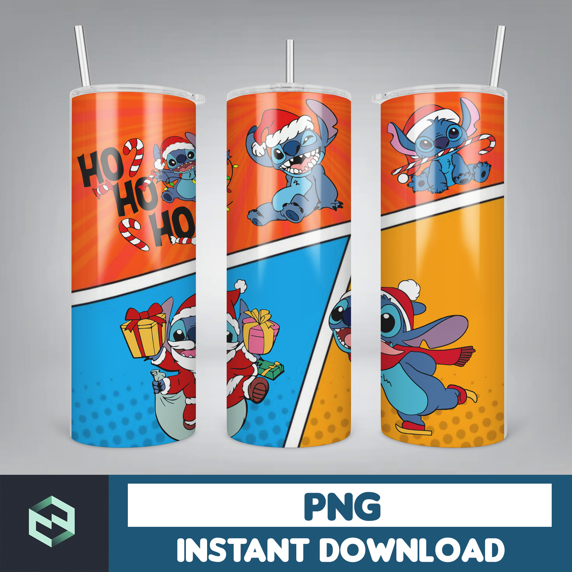 Christmas Stitch Tumbler Wrap, Stitch Sublimation Designs, 2 | Inspire ...