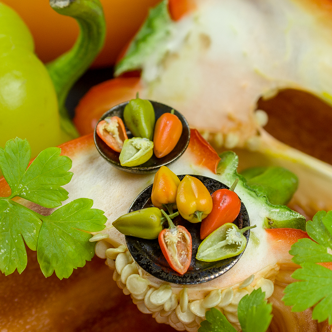 TUTORIAL Miniature pepper with polymer clay | Miniature food - Inspire ...