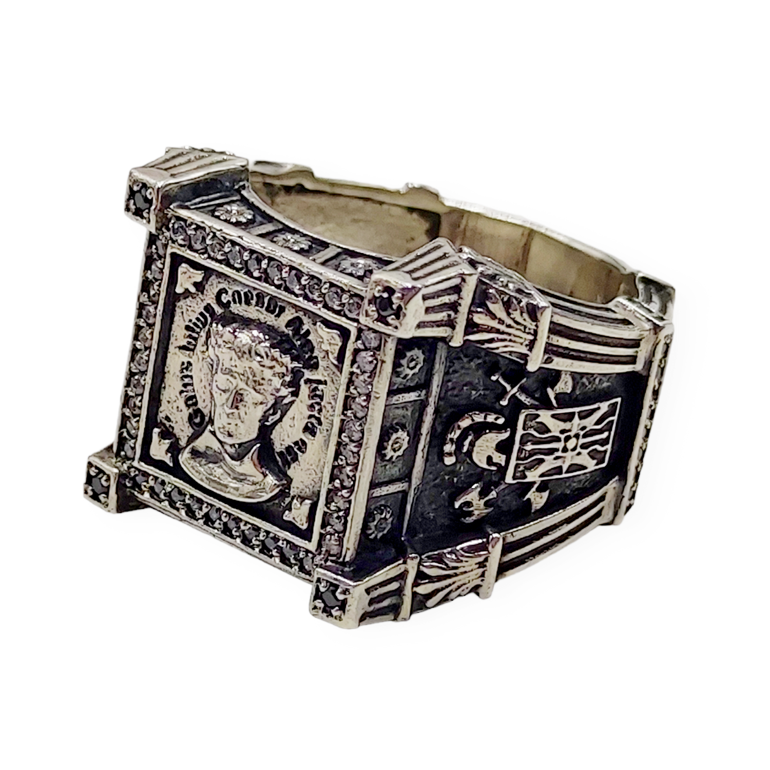 Ring of Gaius Julius Caesar Alea iacta est, 700440YM silver - Inspire ...