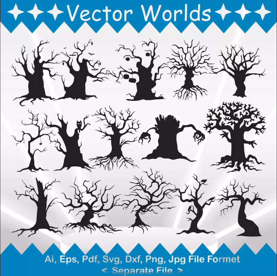 Haunted Tree svg, Haunted Trees svg, Haunted, Tree, SVG, ai, - Inspire ...
