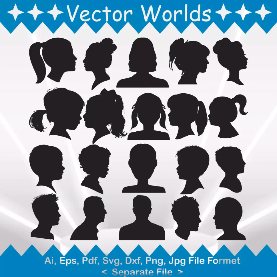 Head svg, Heads svg, Hand, Head, SVG, ai, pdf, eps, svg, dxf | Inspire ...