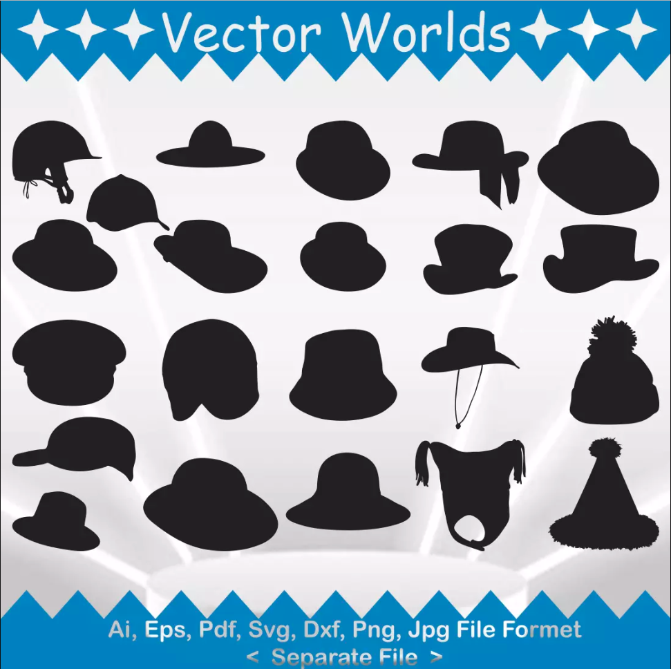 Hat svg, Hats svg, Hand, Head, SVG, ai, pdf, eps, svg, dxf, - Inspire ...