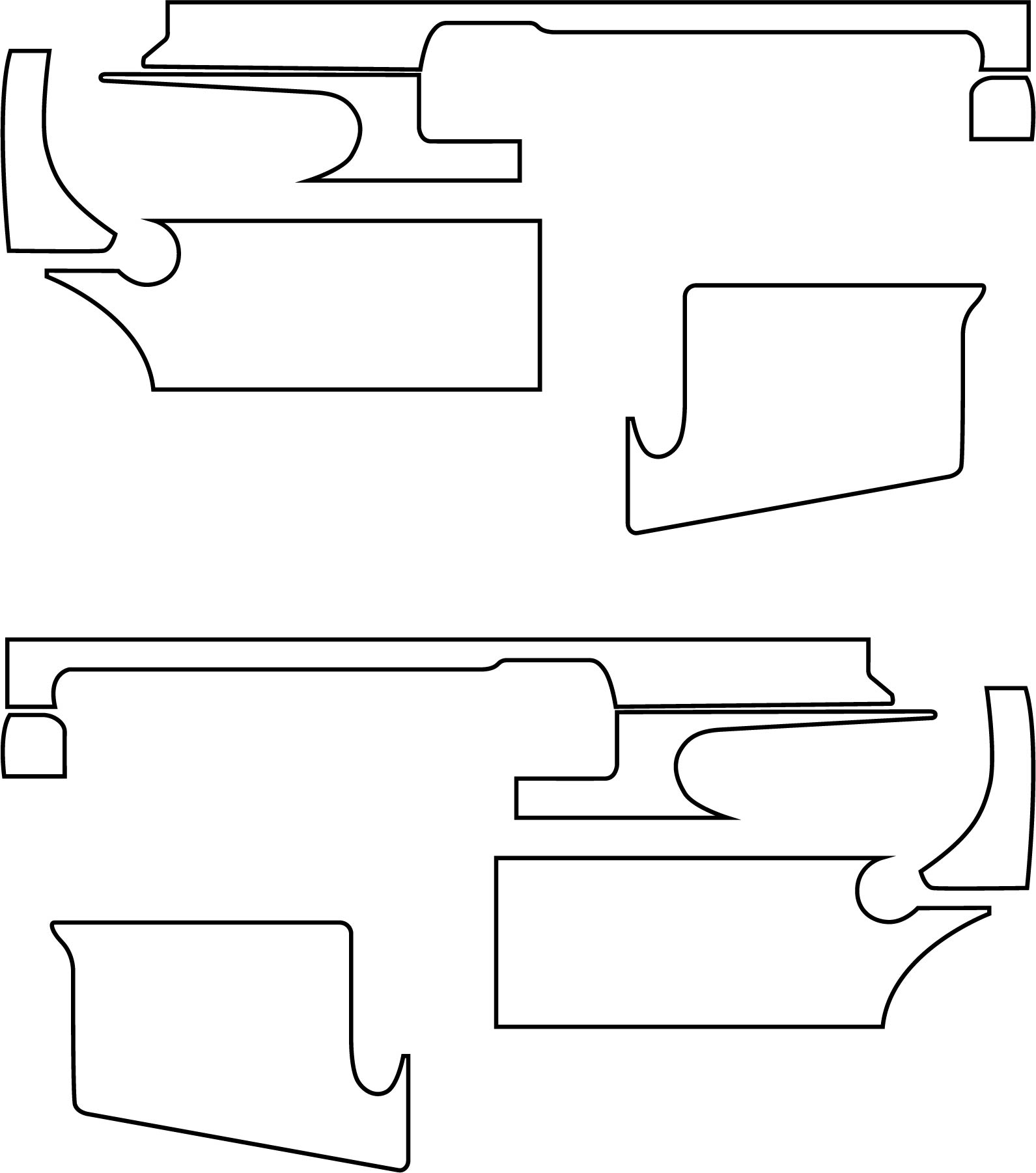 AR 15 BLANK GUN TEMPLATE VECTOR FILE SVG DXF EPS PNG JPG FIL | Inspire ...