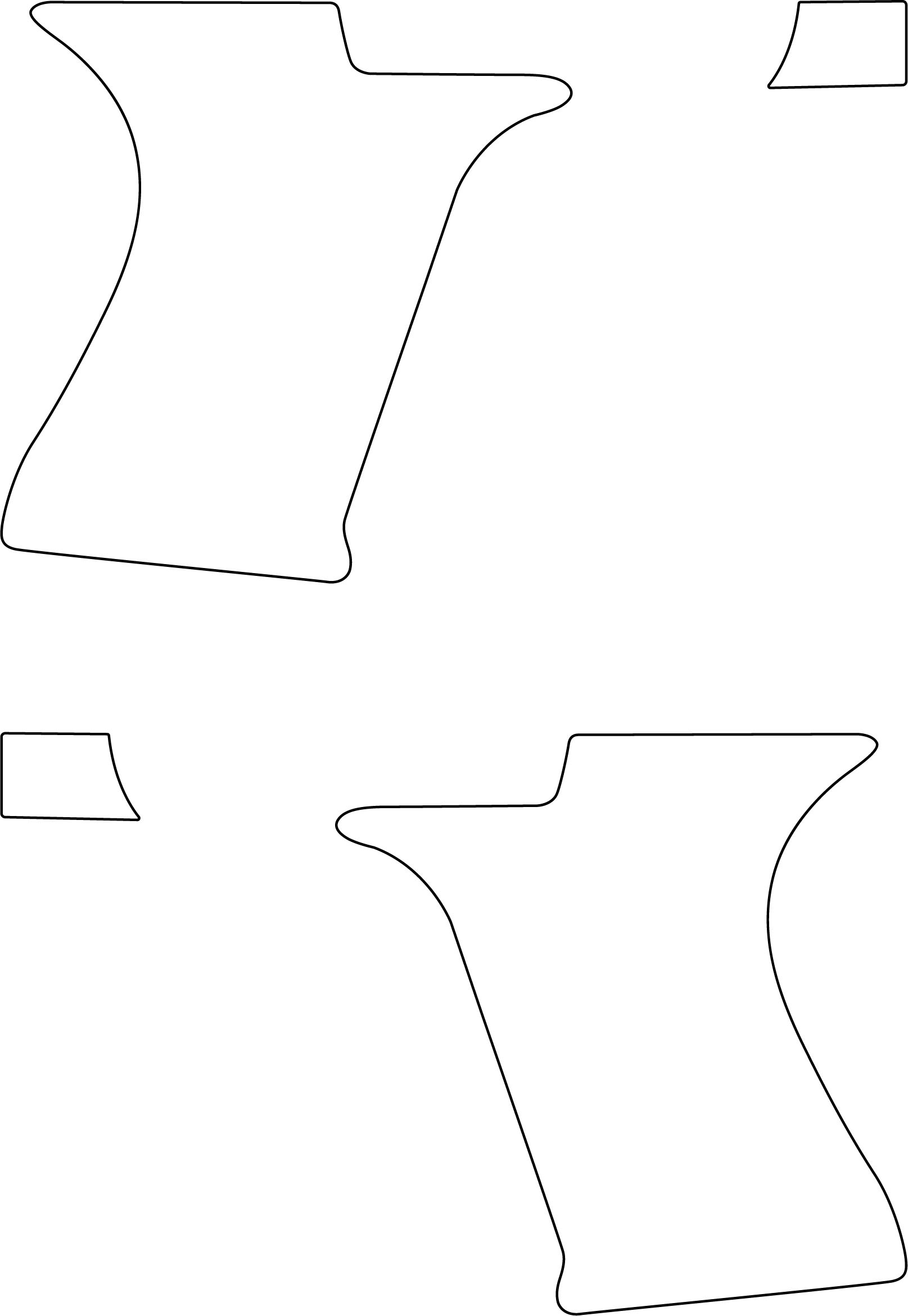 GLOCK 30 GEN 4 GUN BLANK TEMPLATE VECTOR FILE SVG DXF EPS PN | Inspire ...