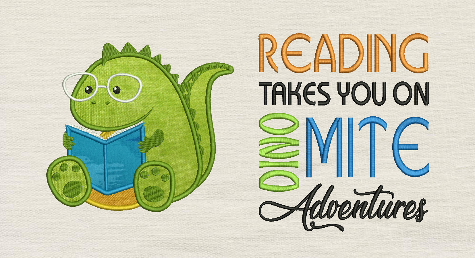 Dinosaur read with reading dino 2 designs reading pillow-INS | Inspire ...