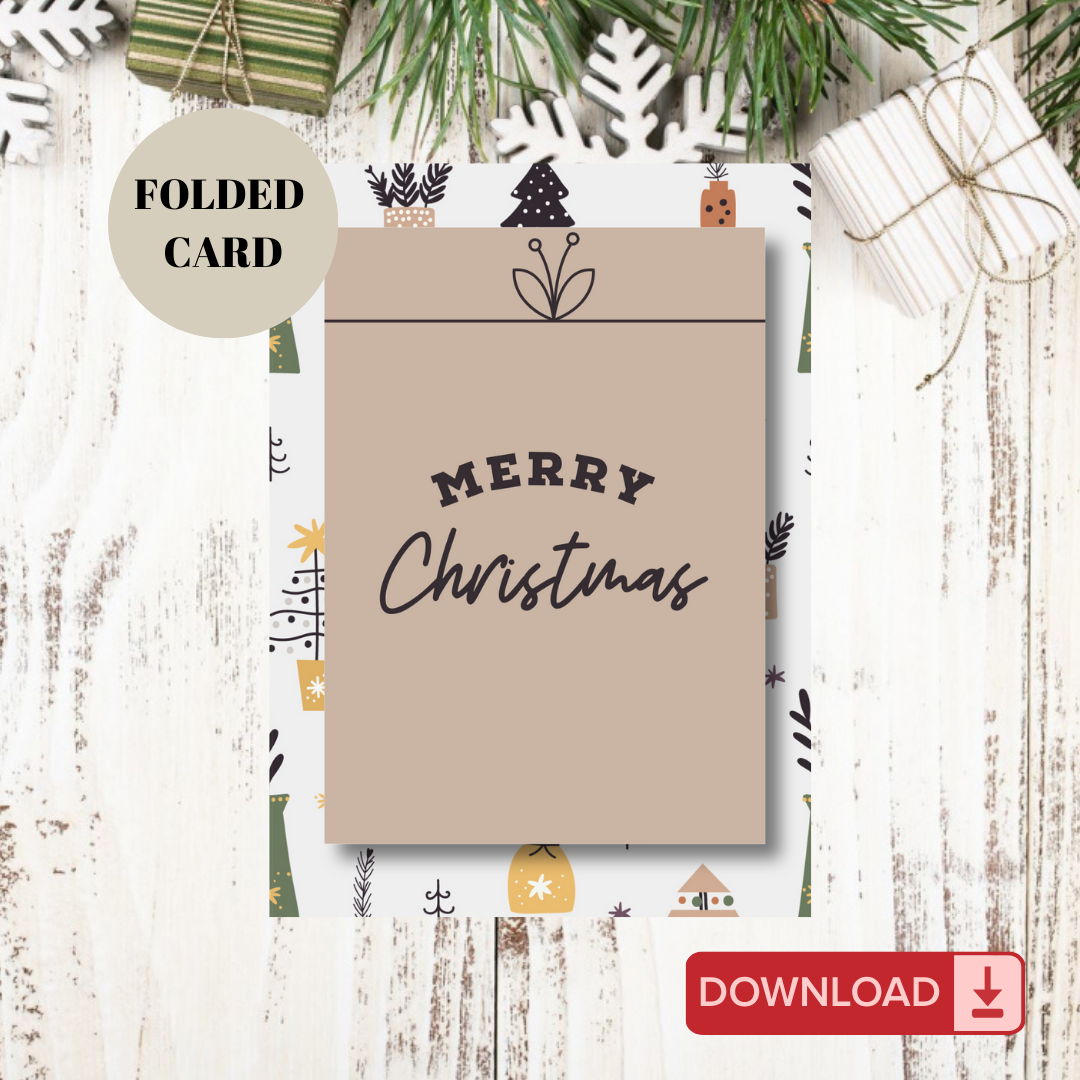 Folded card. Merry Christmas. | Inspire Uplift