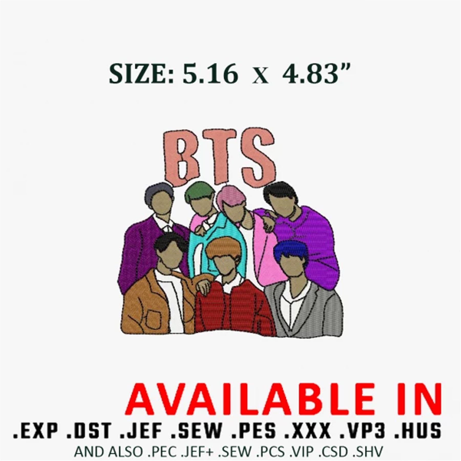 Bts Embroidery | Inspire Uplift