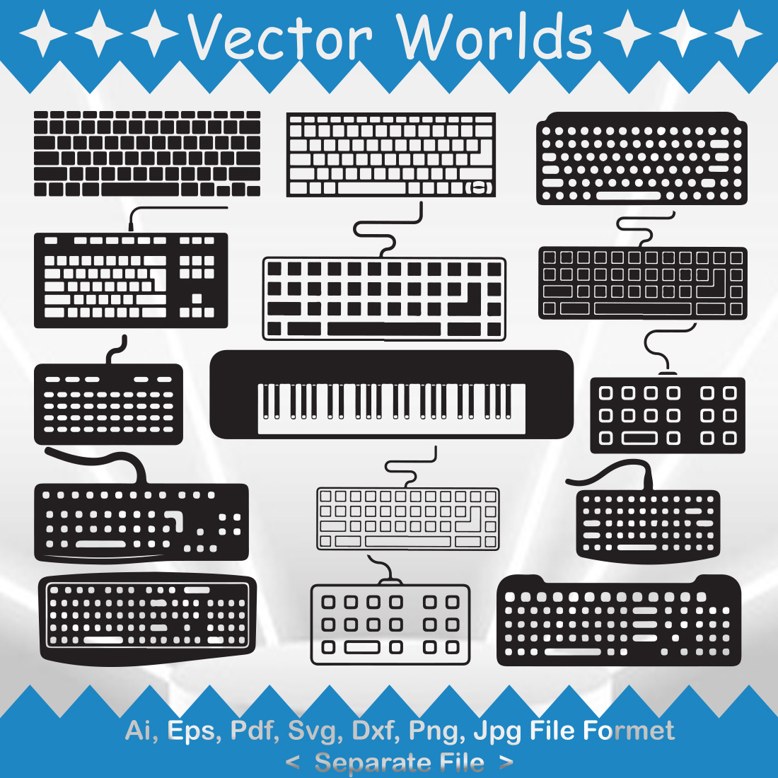 Key Board svg, Key Boards svg, Key, Board, SVG, ai, pdf, eps | Inspire ...