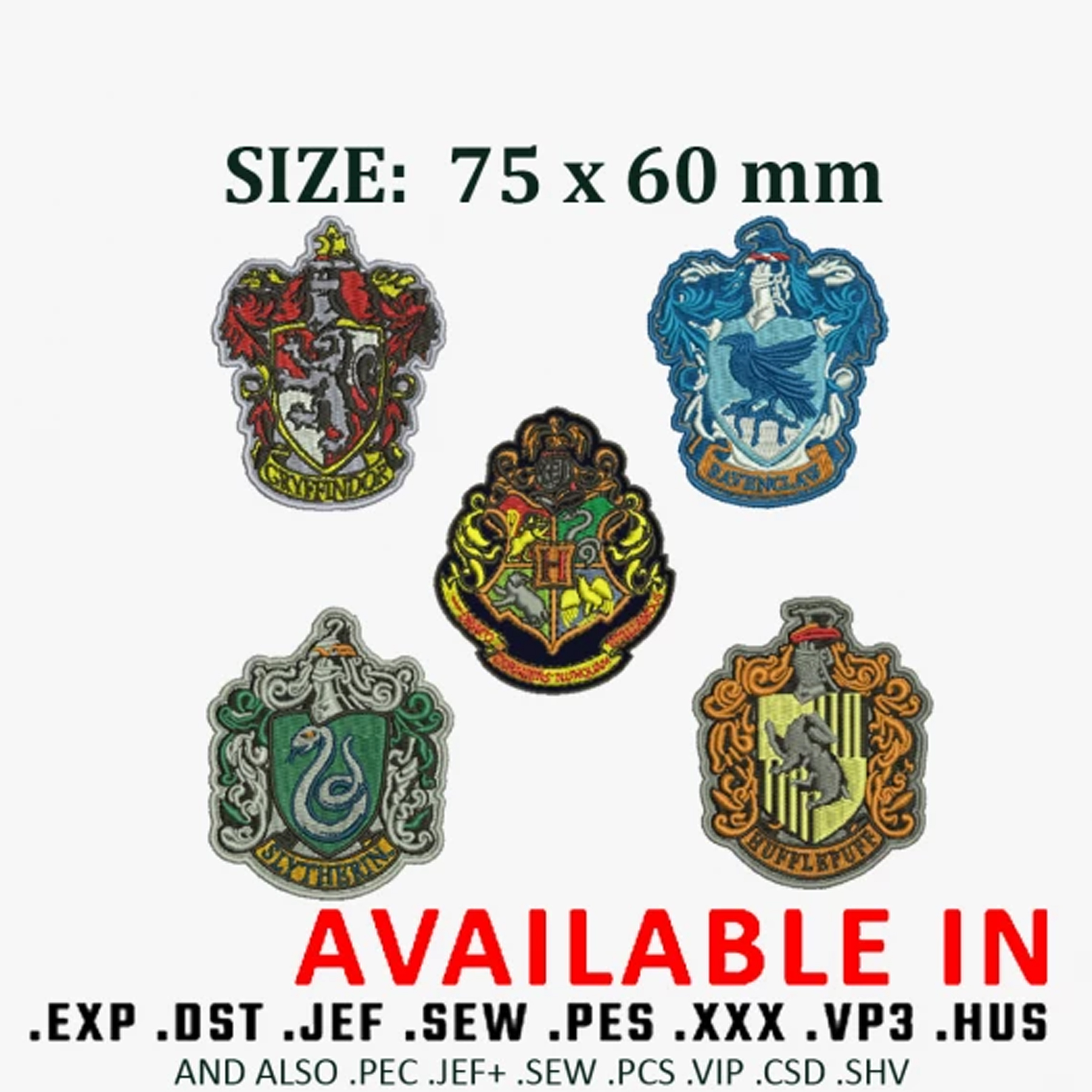 Harry potter logo embroidery design, Brand design, Embroider | Inspire ...