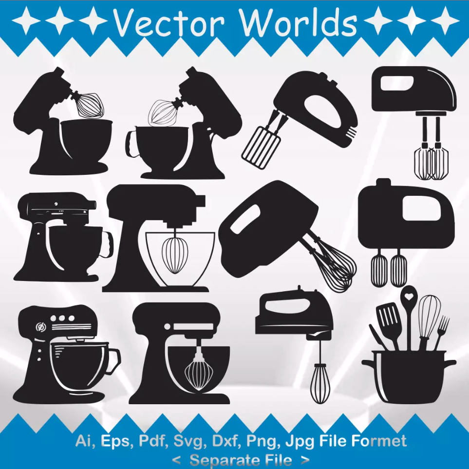 Kitchen Mixer svg, Kitchen Mixers svg, Kitchen, Mixer, SVG, | Inspire ...