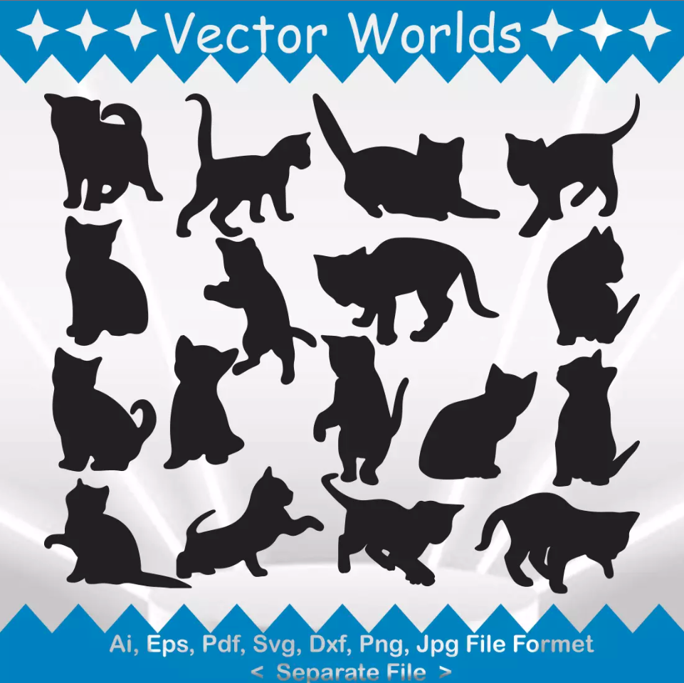 Kitten svg, Kittens svg, Animals, Animal, SVG, ai, pdf, eps, | Inspire ...