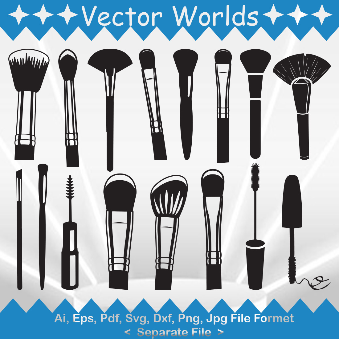 makeup brush svg - Inspire Uplift