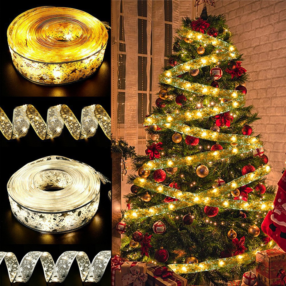 Double Layer Gold Stamping Of Led Ribbon Silk Lamp String Fo | Inspire ...