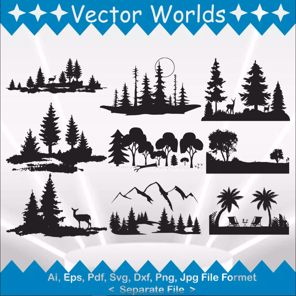 Landscape svg, Landscapes svg, Land, scape, SVG, ai, pdf, ep - Inspire ...
