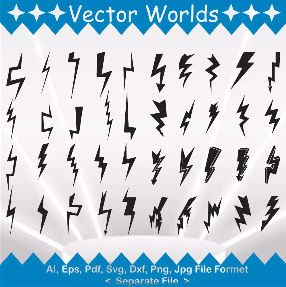 Lightning Bolt svg, Lightning Bolts svg, Lightning, Bolt, SV | Inspire ...