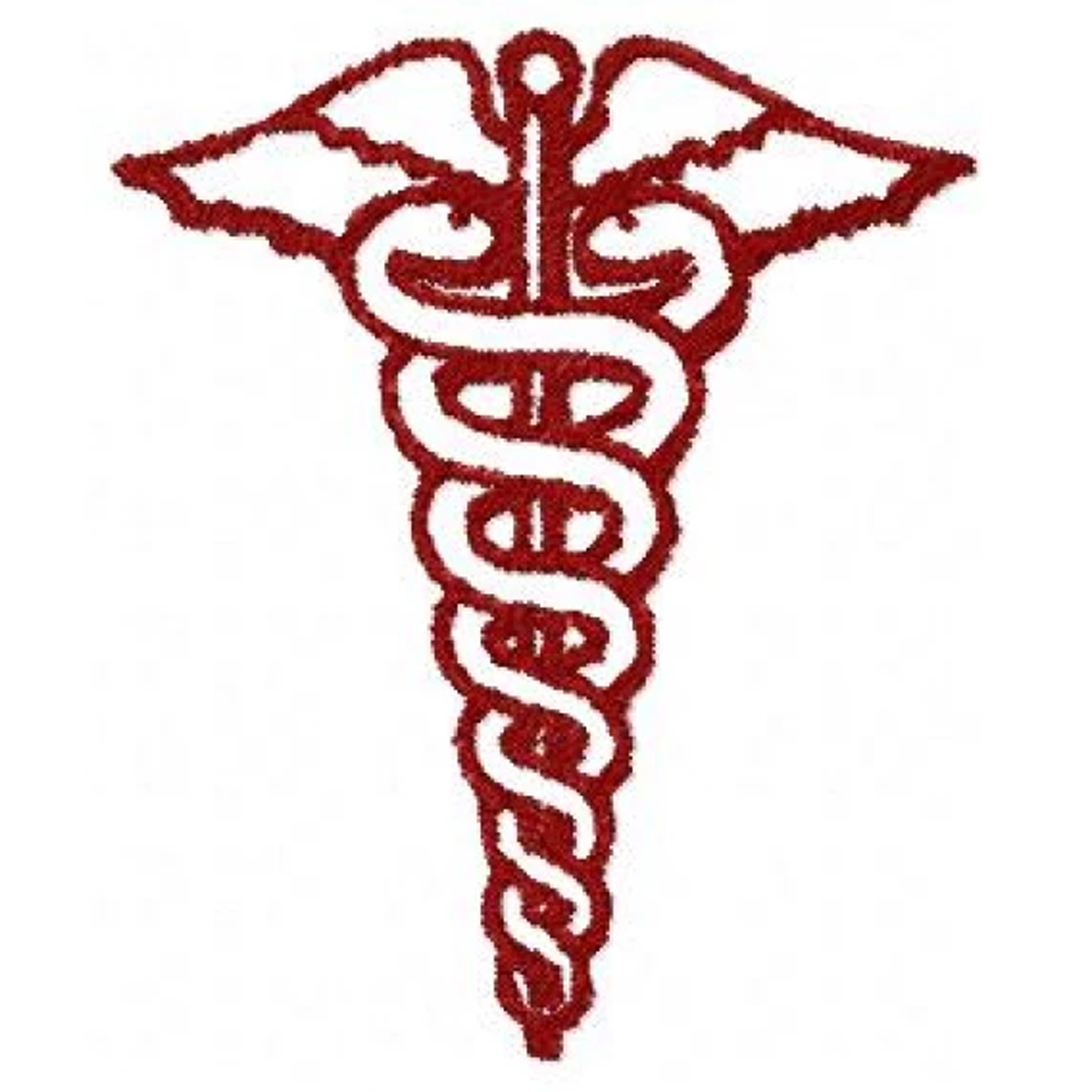 Medical Caduceus Embroidery Design, brands design, brands sh | Inspire ...