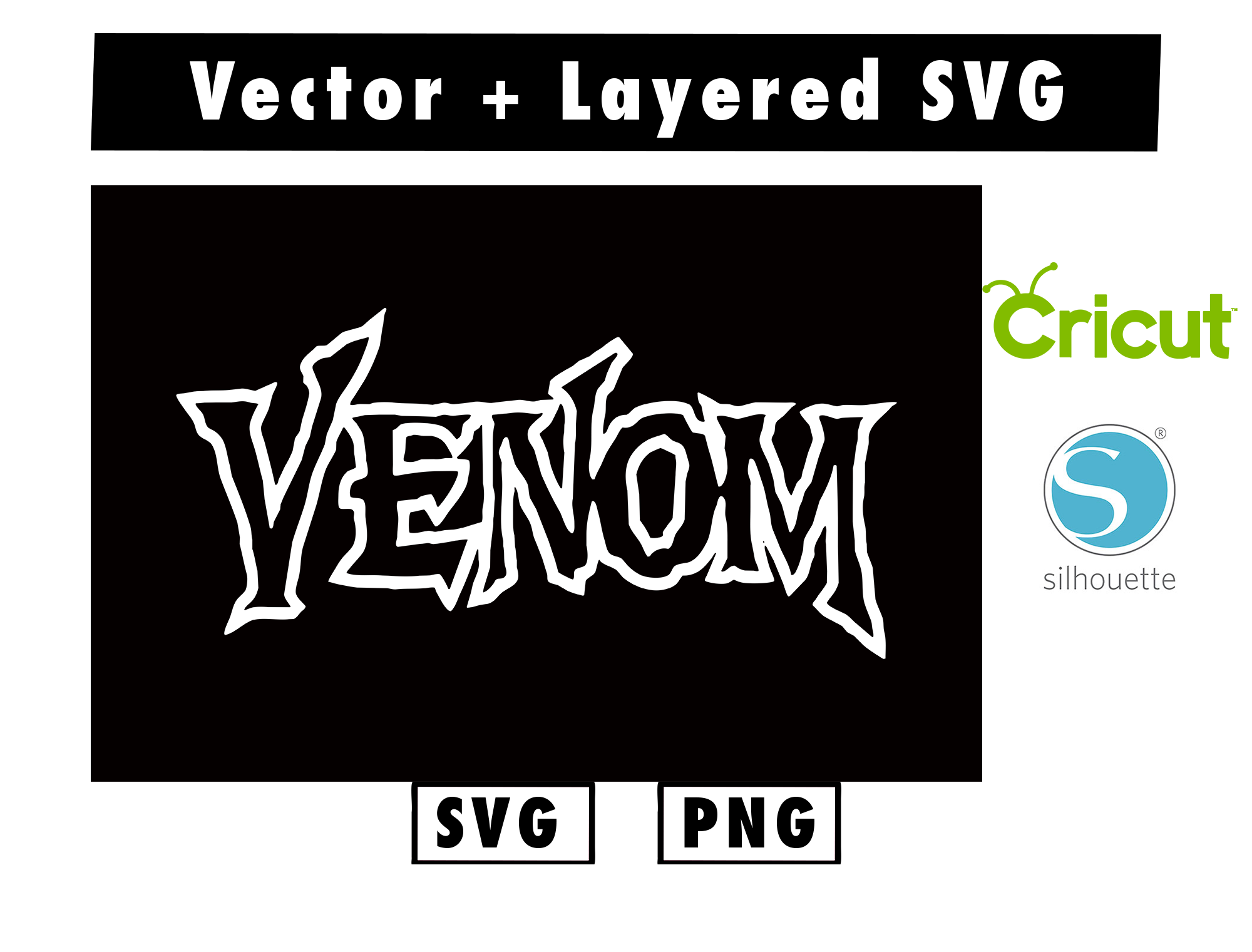 VENOM svg and png files for cricut machine , anime svg , man - Inspire ...