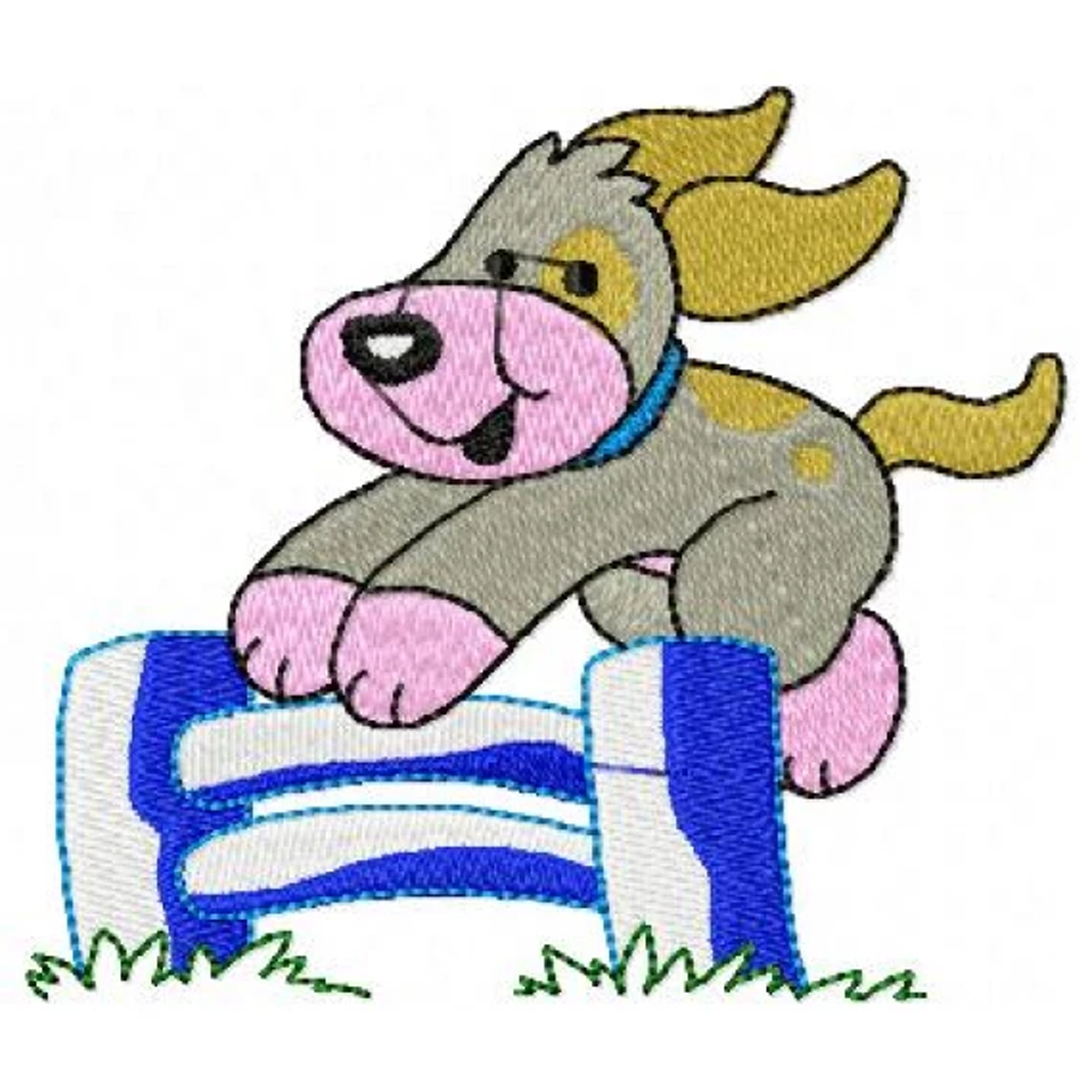 Dog jump embroidery design, Embroidery design, Sale design, | Inspire ...