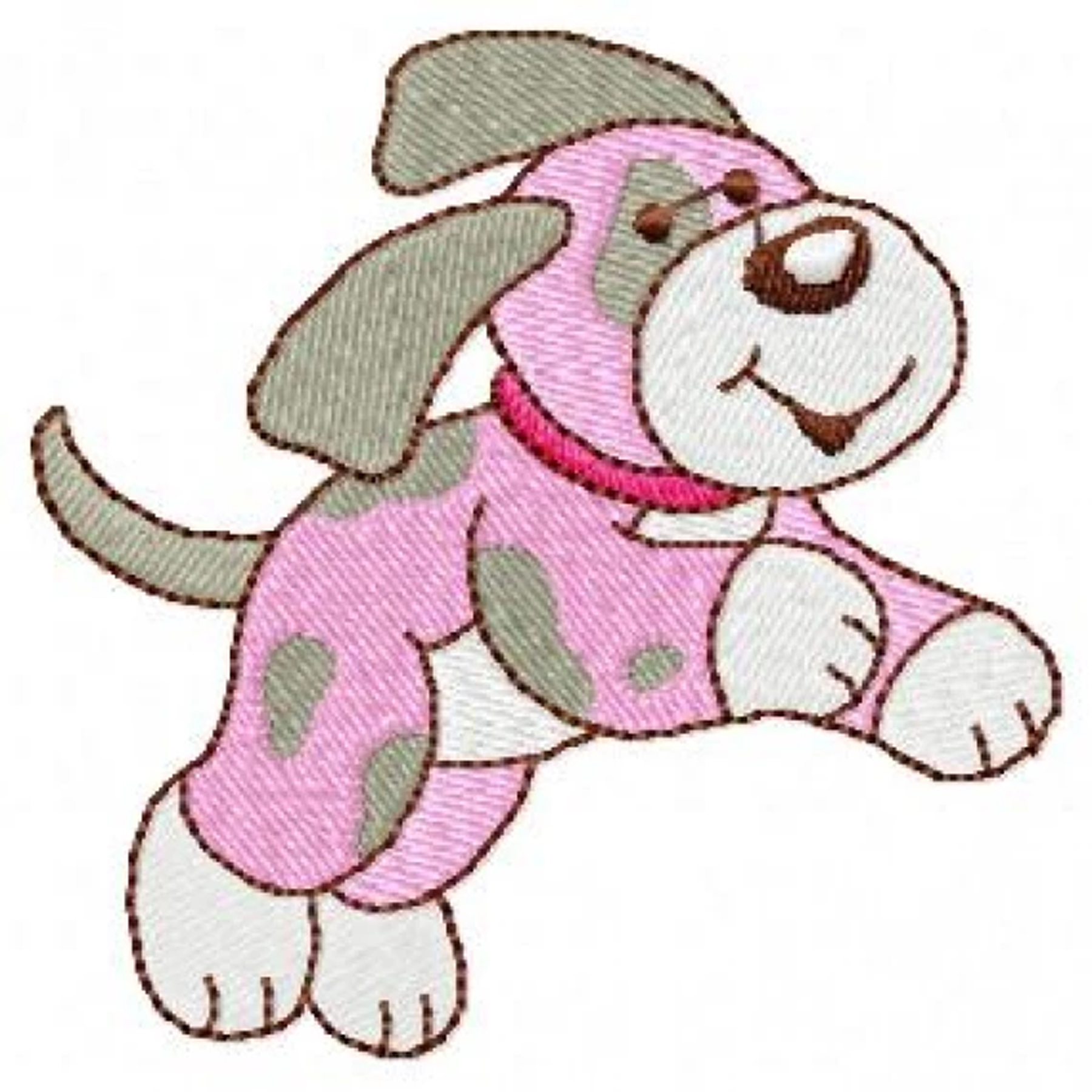 Pink dog embroidery design, Embroidery design, Sale design, | Inspire ...