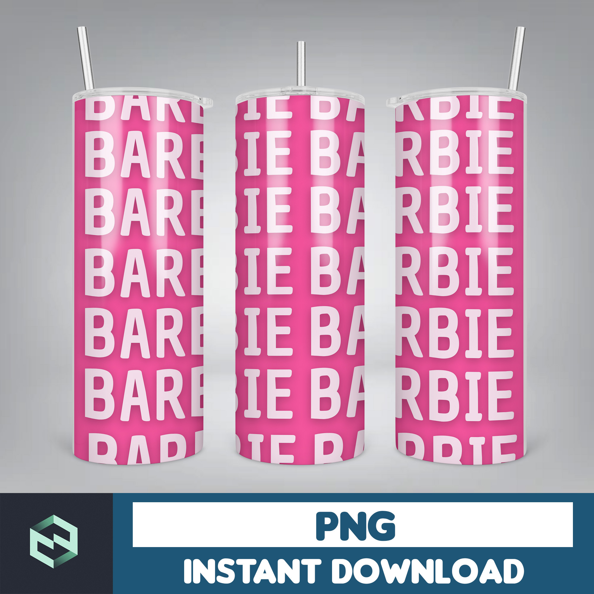 Barbie Tumbler, Barbie Tumbler PNG, Barbie Sublimation Wraps | Inspire ...