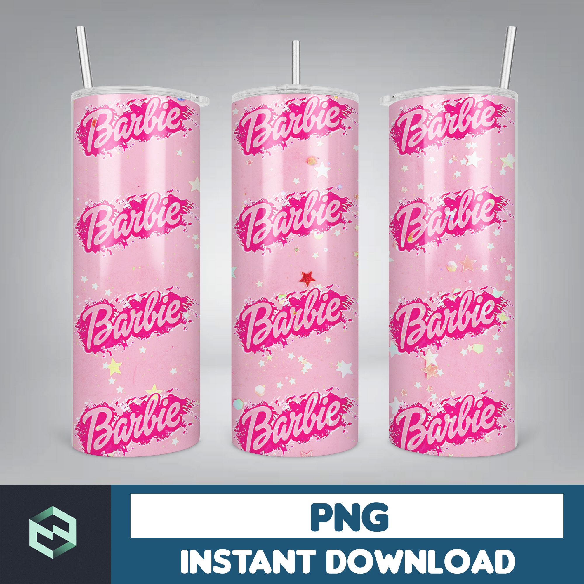 Barbie Tumbler, Barbie Tumbler PNG, Barbie Sublimation Wraps | Inspire ...