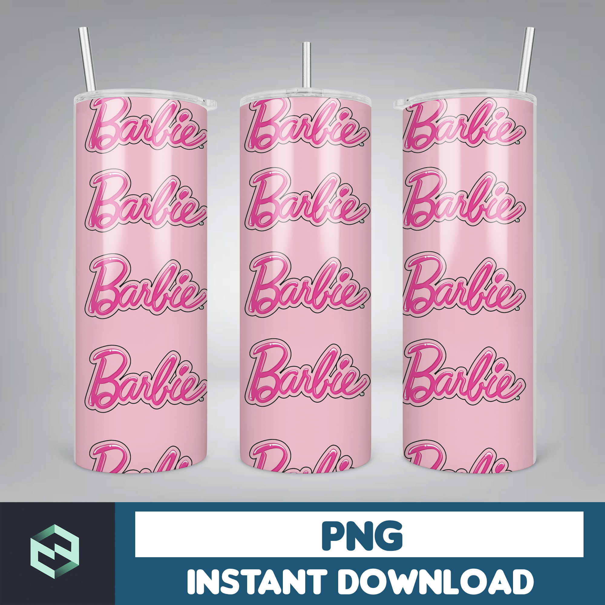 Barbie Tumbler, Barbie Tumbler PNG, Barbie Sublimation Wraps | Inspire ...