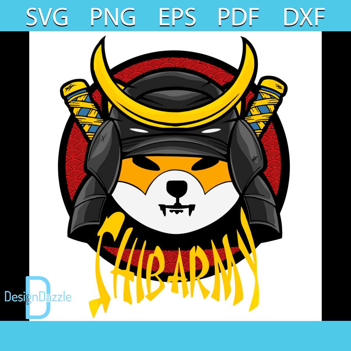 Shib Army Crypto Samurai Shiba Inu Coin SVG, Samurai Shiba I | Inspire ...