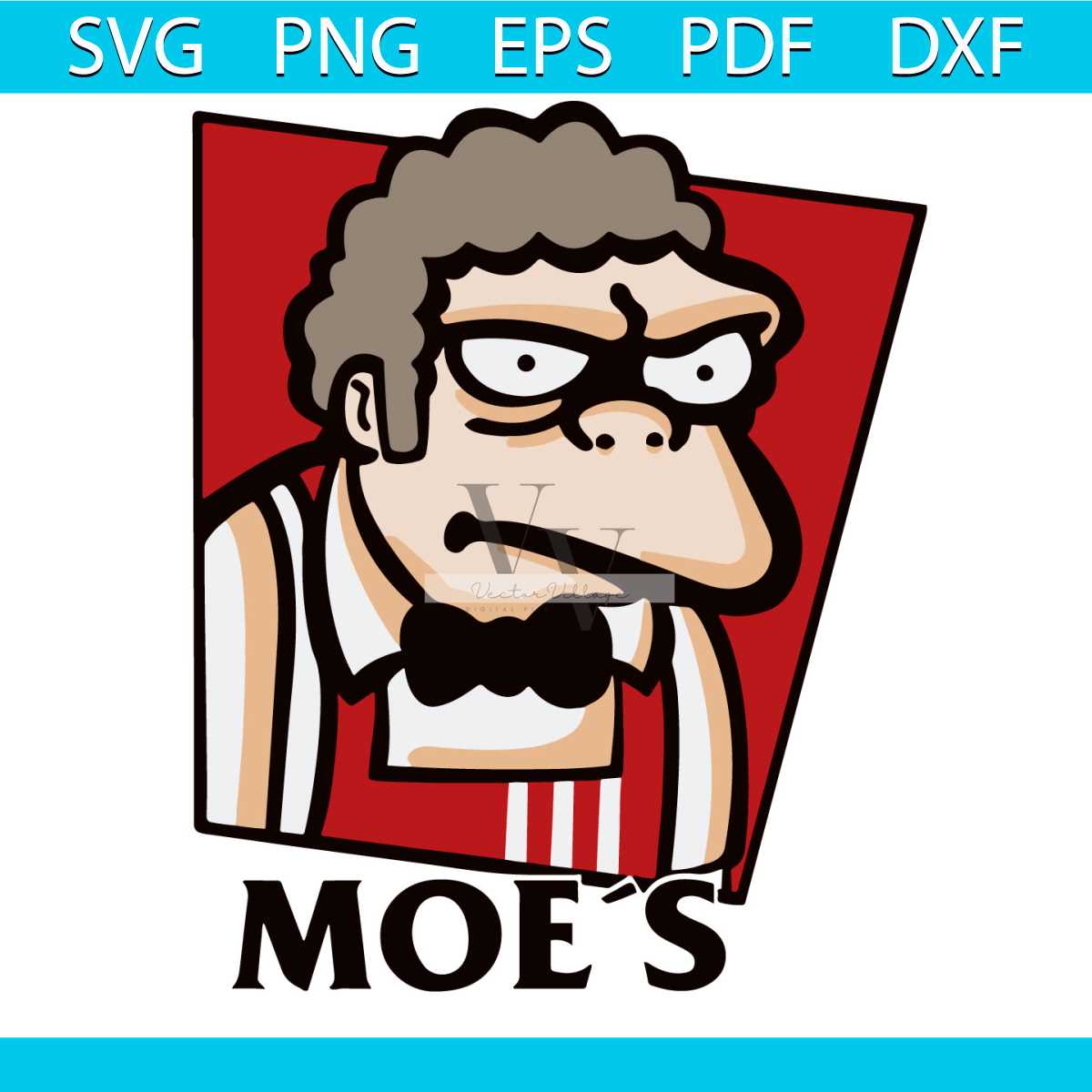 The Simpsons Moes KFC Svg, Trending Svg, Moe Szyslak Svg | Inspire Uplift