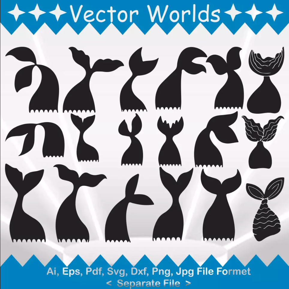 Mermaid Tails svg, Mermaid Tails svg, Anime, Animals, SVG, a - Inspire ...