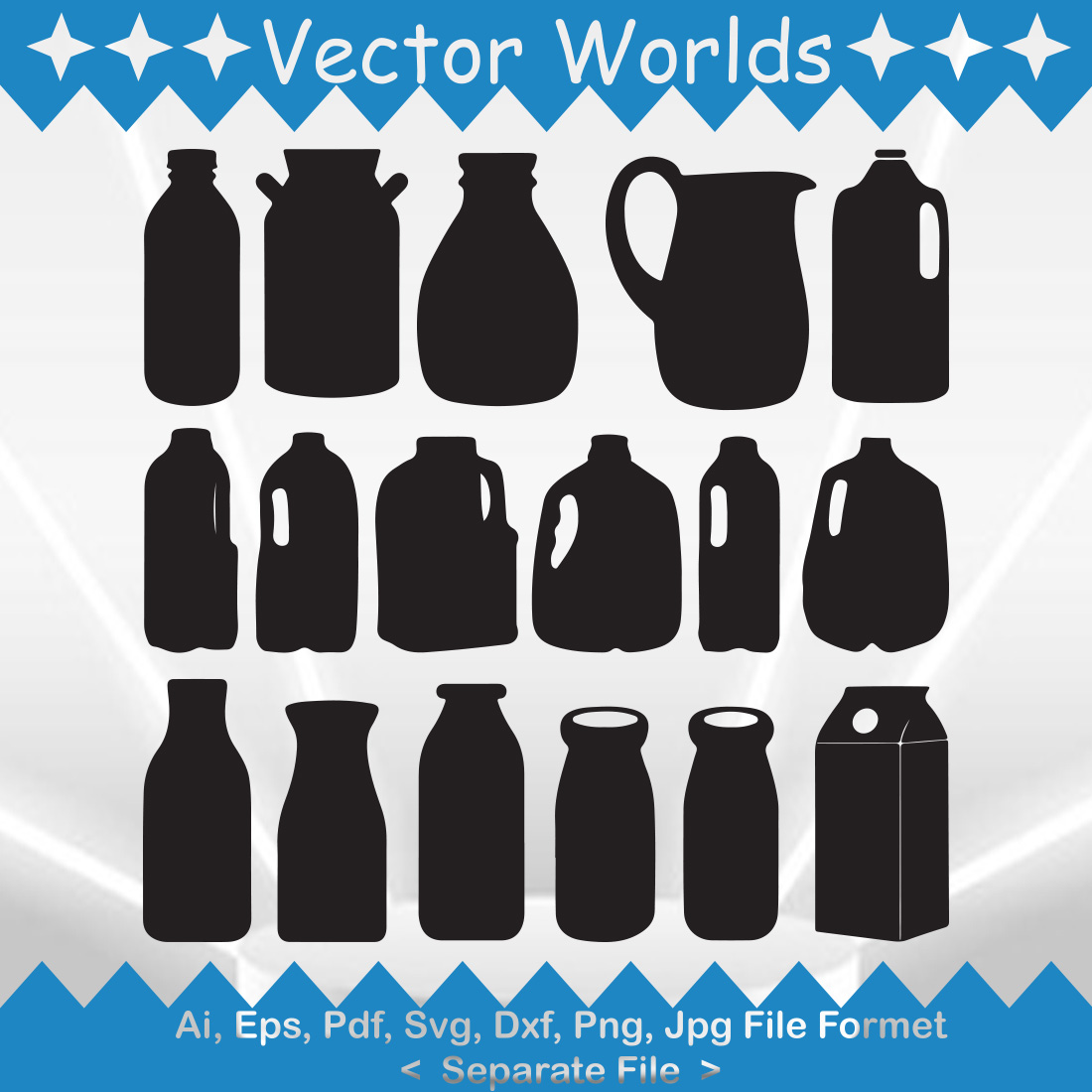 Milk Bottle svg, Milk Bottles svg, Milk, Bottle, SVG, ai, pd | Inspire ...