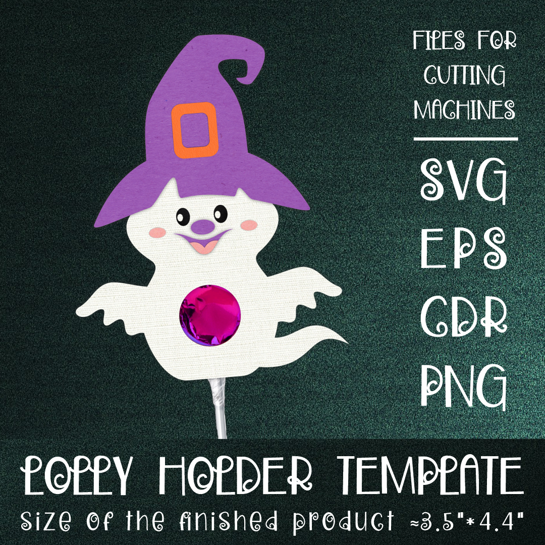 Cute Ghost |Halloween Lollipop Holder | Paper Craft Template - Inspire ...