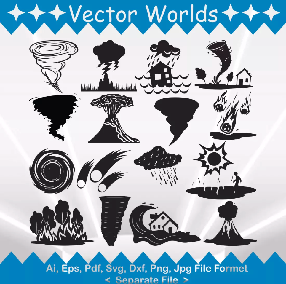 Natural Disaster svg, Natural Disasters svg, Natural, Disast | Inspire ...