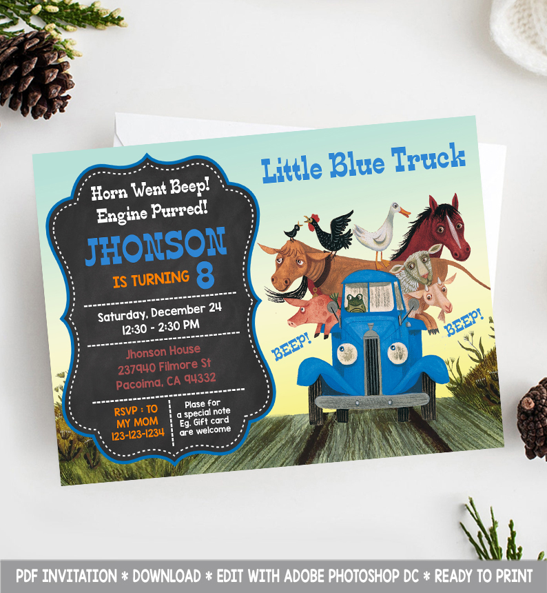 Little Blue Truck Svg | Inspire Uplift