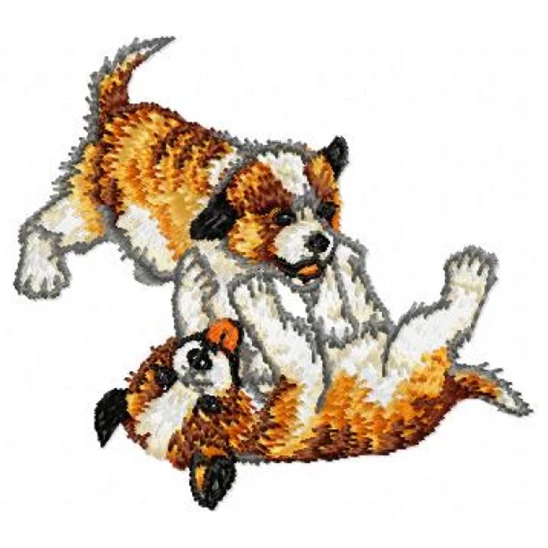 Two Cute Baby dogs embroidery design, Embroidery design, Emb | Inspire ...