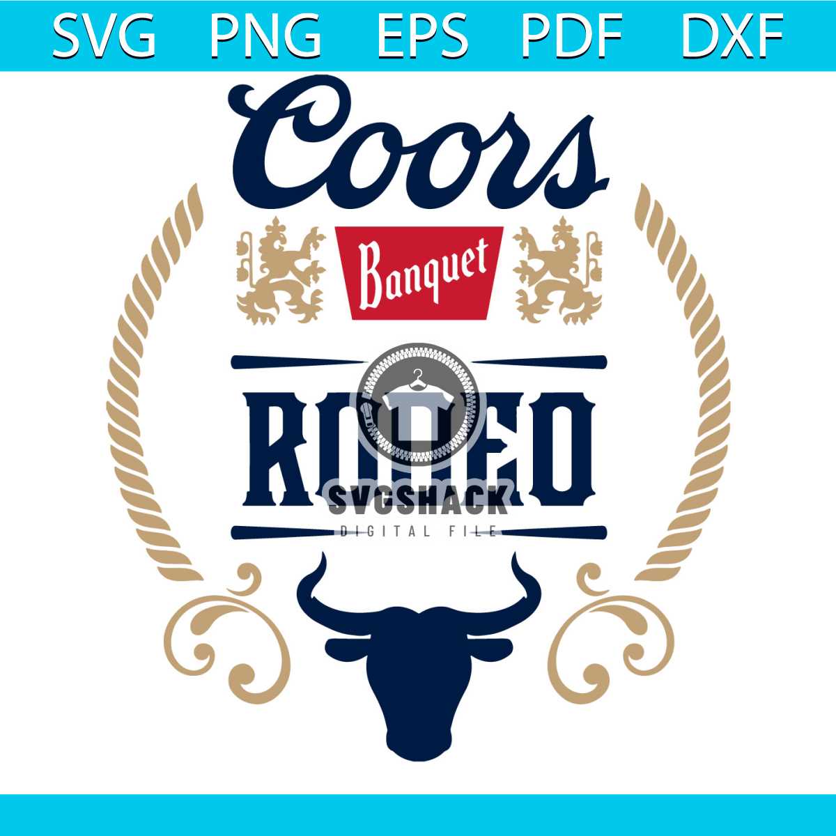 Unofficial Coors Banquet Rodeo Beer Logo Coors Light Svg - Inspire Uplift
