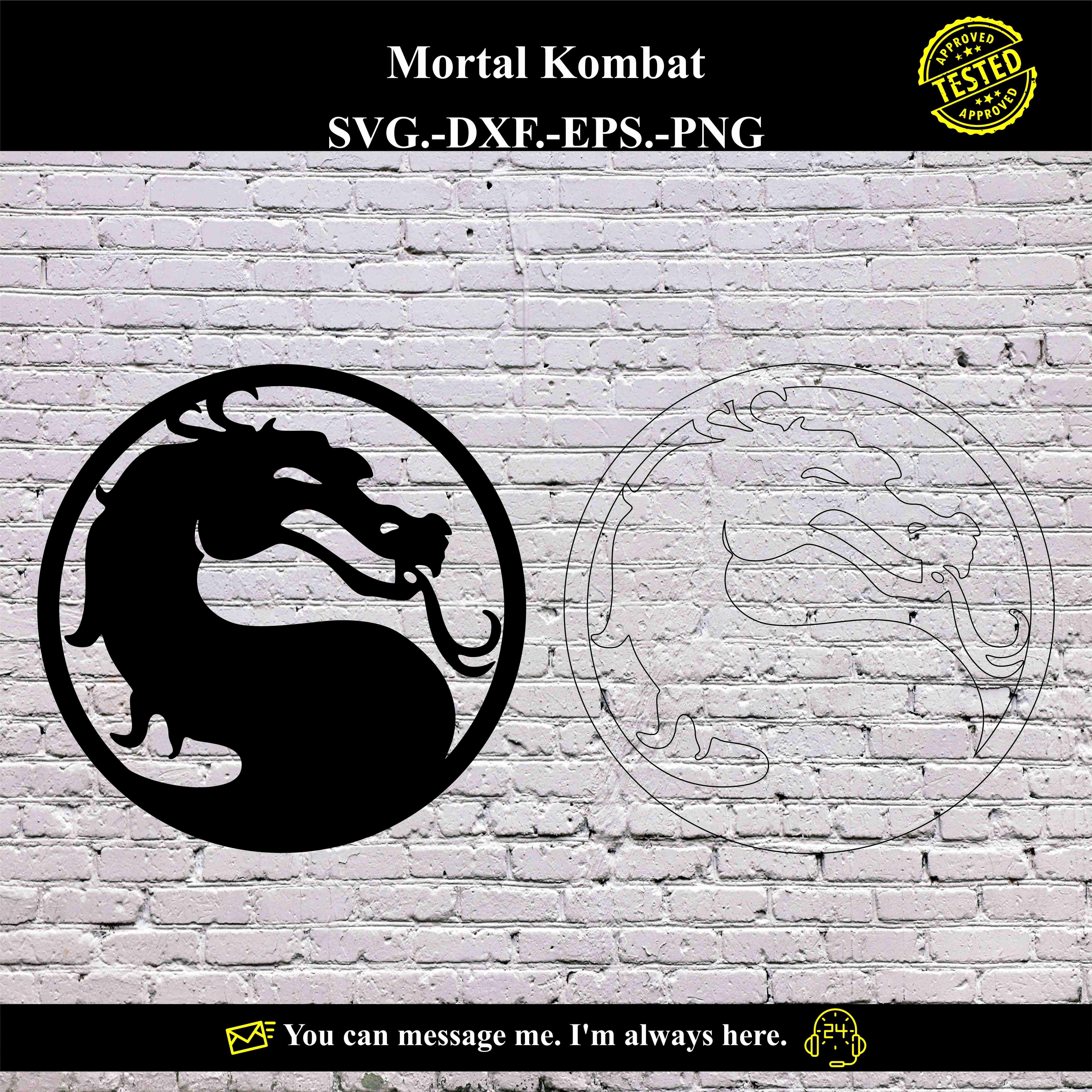 Mortal Kombat SVG Vector Digital product - instant download - Inspire ...