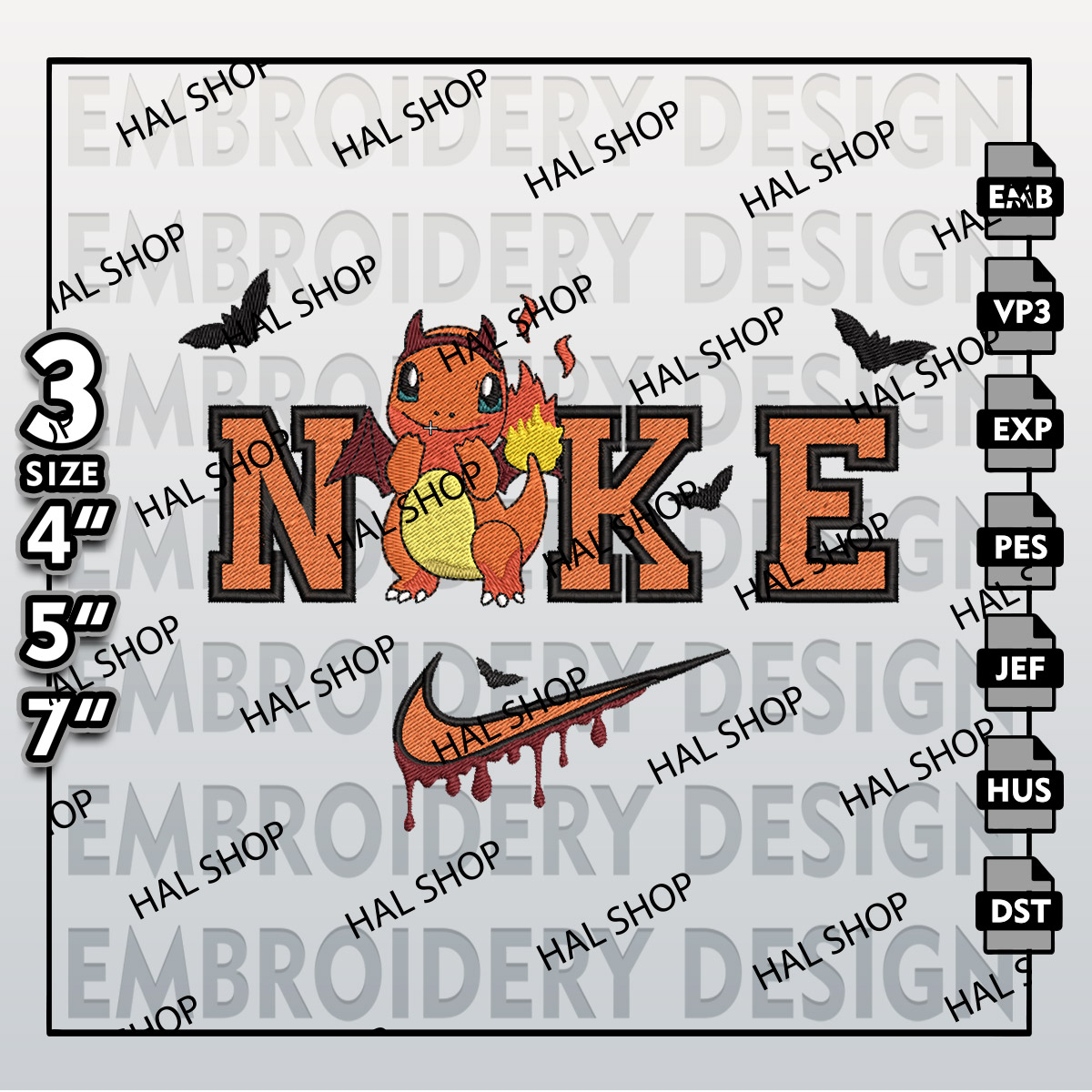 Pokemon Machine Embroidery Designs, Hitokage Costume Hallow | Inspire ...