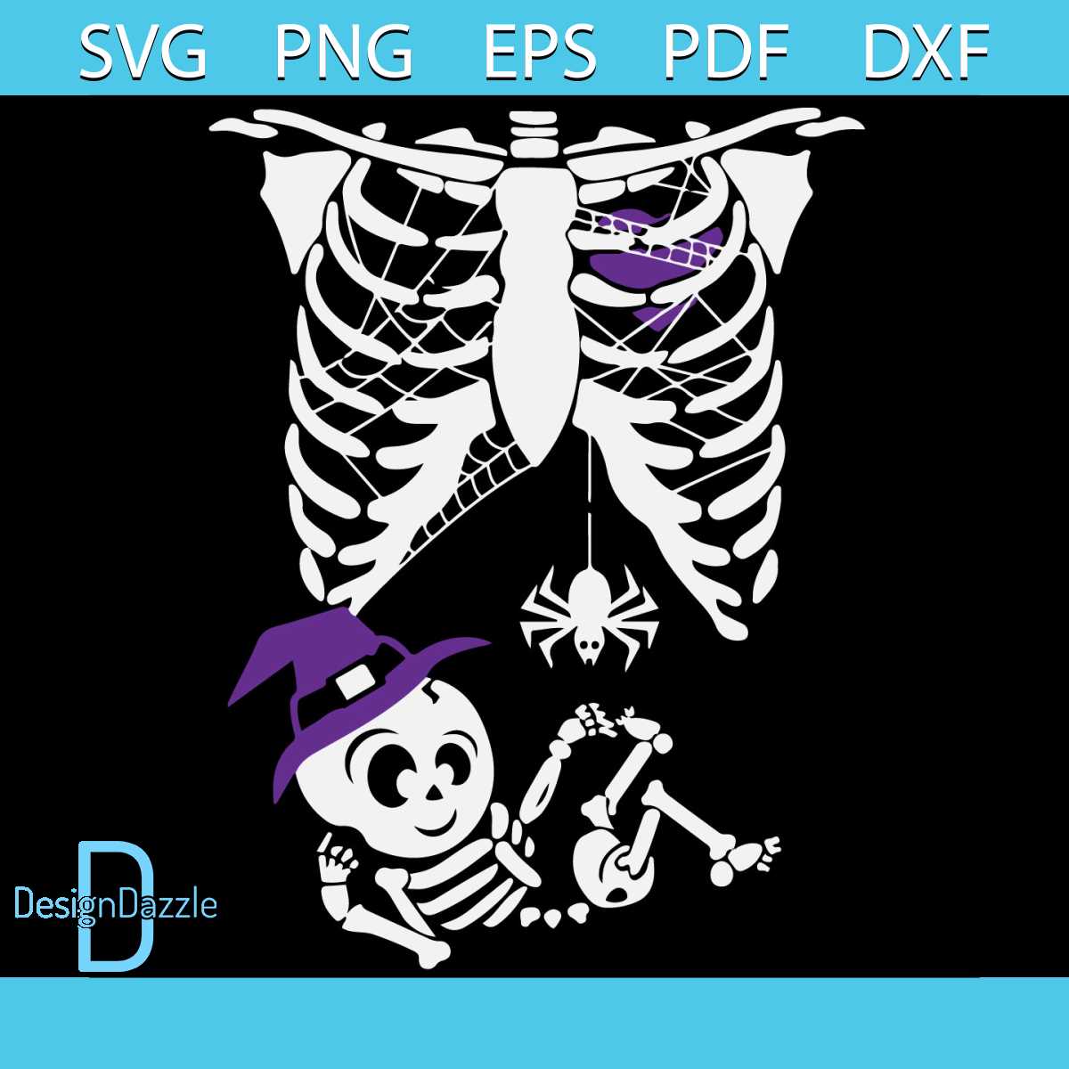Pregnant Skeleton Svg | Inspire Uplift