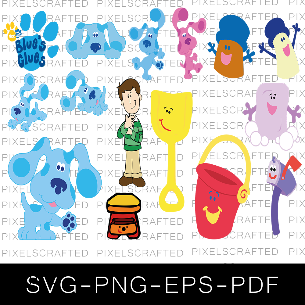 Blues Clues SVG Bundle, Blues Clues Cut file, Blues Clues Cl - Inspire ...