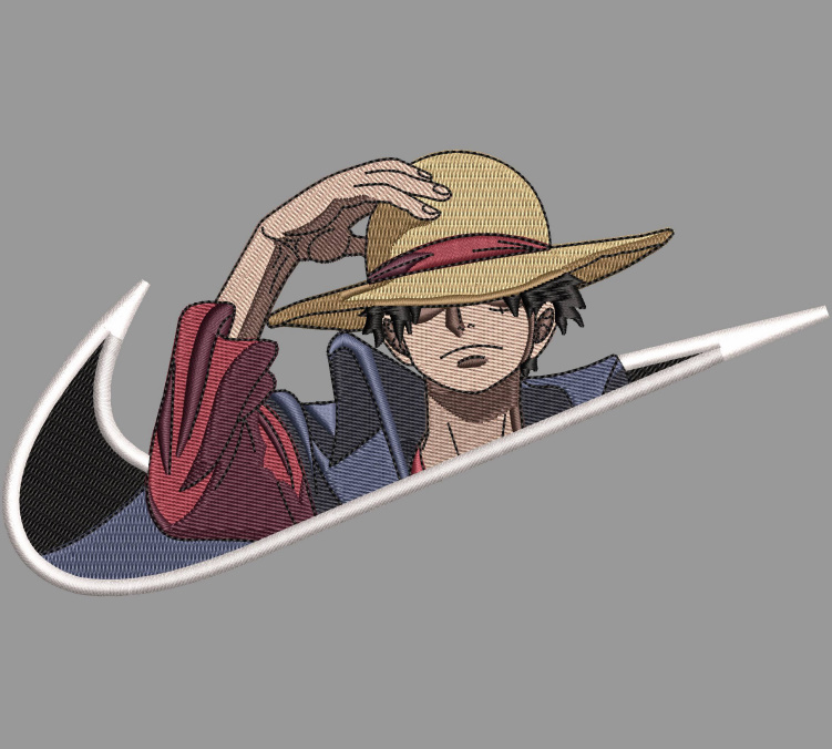Luffy Anime Embroidery Design | Inspire Uplift
