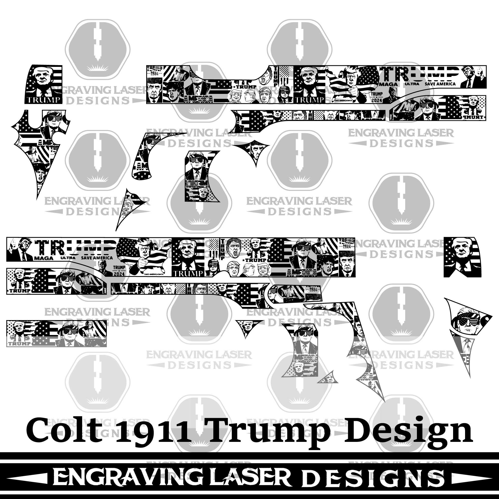 This Engraving Laser Designs Colt 1911 Trump Design | Inspire Uplift