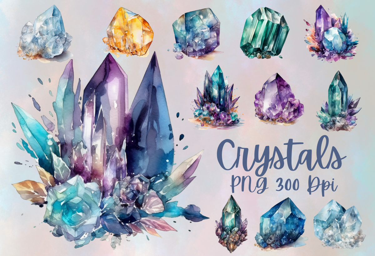 Crystal clipart, Crystal digital download designs, Sublimati | Inspire ...