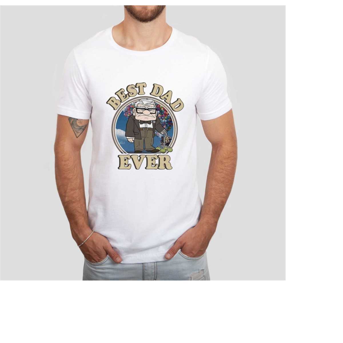 Retro Best Dad Ever Disney Pixar Up Carl Fredricksen Shirt, | Inspire ...