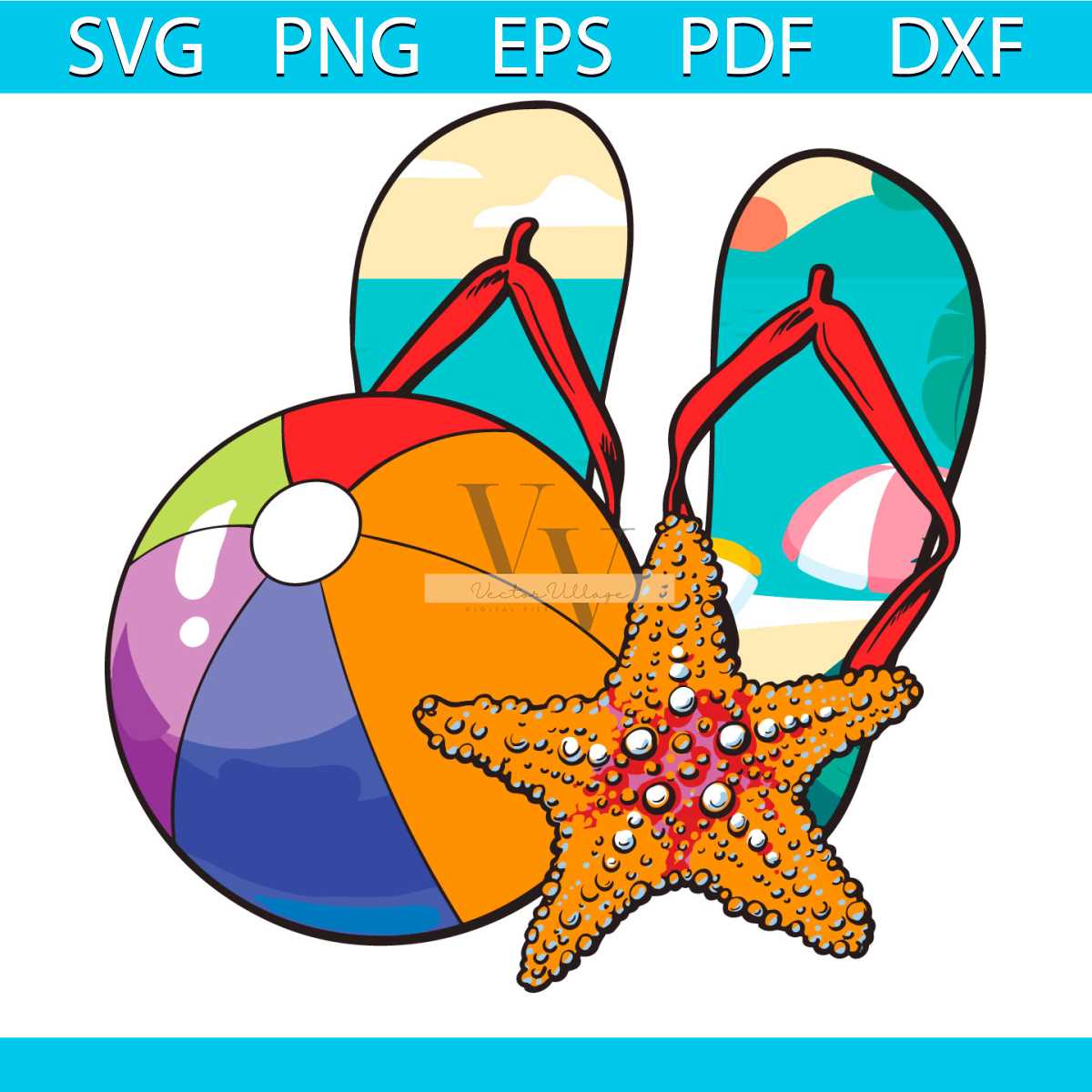Beach Ball Svg | Inspire Uplift